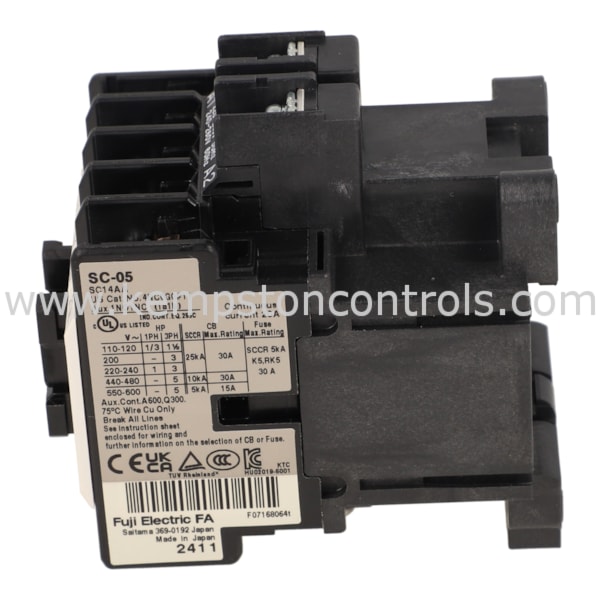 Fuji SC05-1A1B/240 FUJI SC-05 AC220/240V 1A1B CONTACTOR 1N/O+ 1N/C AUX (5.5KW AC3 380/440V ...