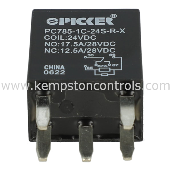 Other PC785-1C-24S-R-X PICKER COMPONENTS RELAY AUTOMOTIVE SPDT 17A 24V, 64MA, PLUG IN | Kempston ...