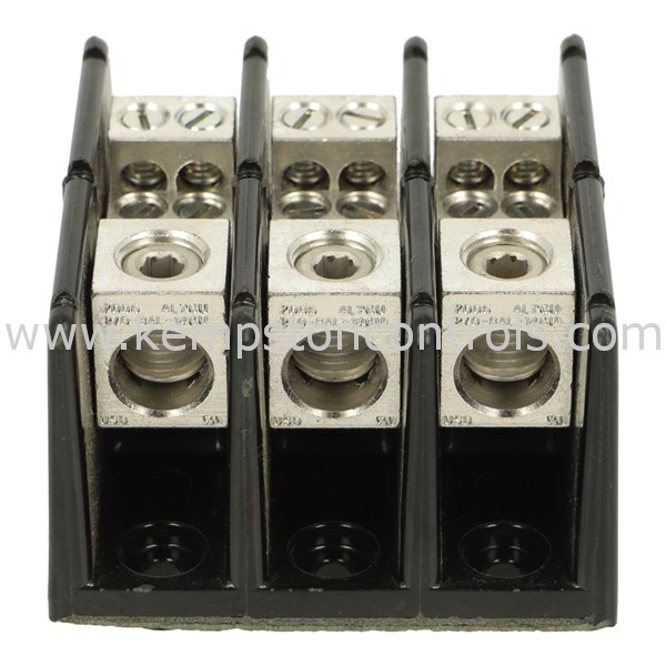 Bussmann 16220-3 BUSSMANN DISTRIBUTION BLOCK, 3 POLES, 600V, 175A, 200KA, UL RECOGNIZED POWER ...