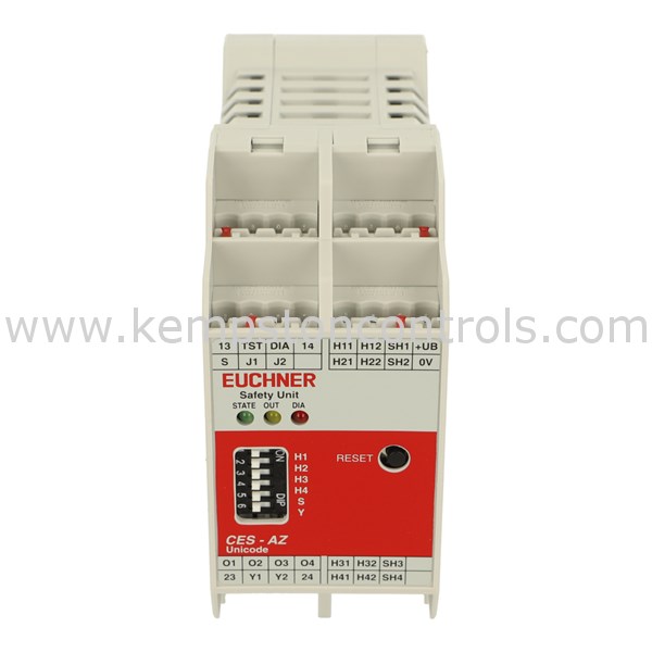 Euchner 104780 EUCHNER EVALUATION UNIT FOR 4 READ HEADS, 2 SAFETY NO OUTPUTS, PLUG IN CONNECTION ...