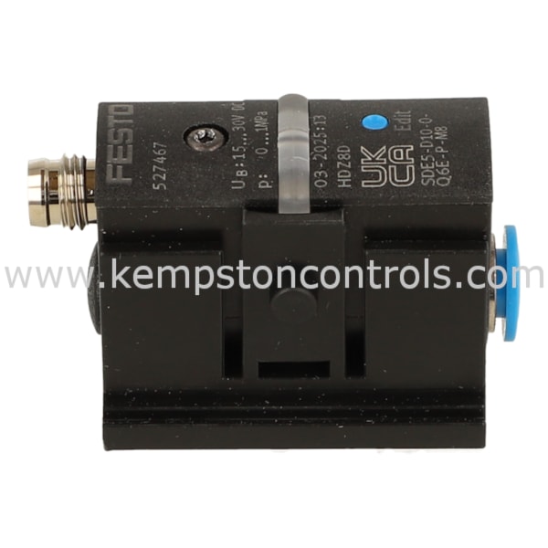 FESTO SDE5-D10-O-Q6E-P-M8 FESTO PIEZORESISTIVE RELATIVE PRESSURE SENSOR ...