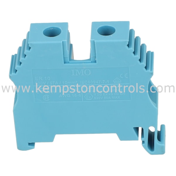 IMO ER10BLUE IMO SCREW CLAMP TERMINAL 10MM, 600V, 85A BLUE 304151I ...