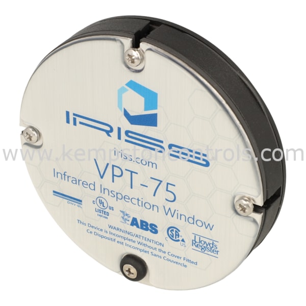 Iriss VPT-75 IRISS INDUSTRIAL-GRADE IR VIEWING WINDOW, WINDOW DIAMETER ...