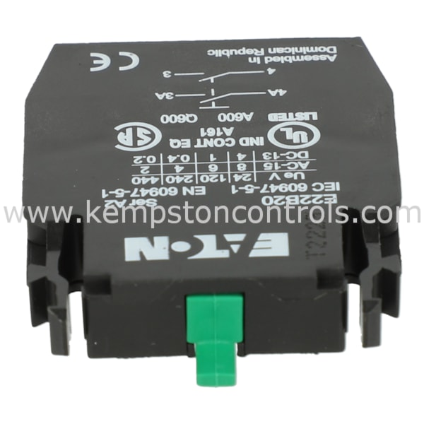 Eaton E22B20 EATON CONTACT BLOCK 2 NO LENGTH: 0.5MM WIDTH: 0.5MM HEIGHT ...