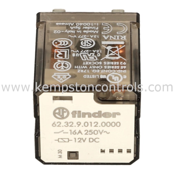 Finder 62.32.9.012.0000 FINDER POWER RELAYS 16 A SOCKETS 92 SERIES E ...