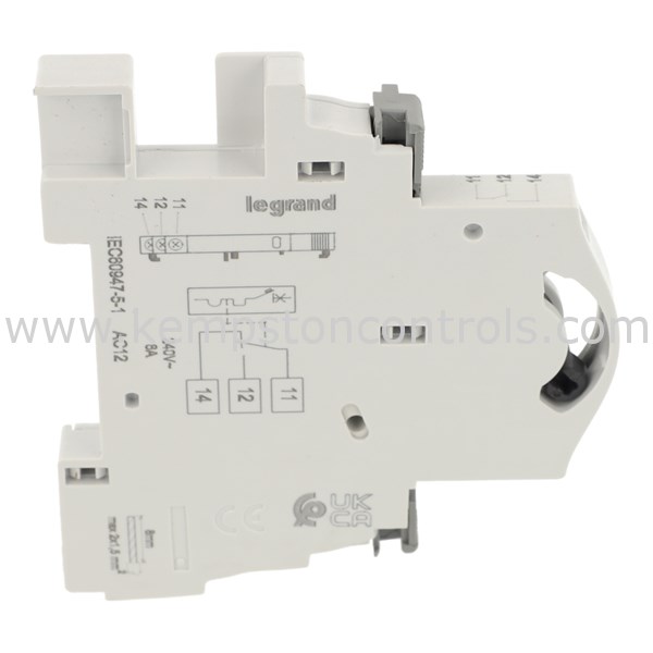 Legrand Power 406258 LEGRAND DX3 AUX SWITCH, 6A, 1 CHANGEOVER CONTACT, 240V AC/DC | Kempston ...