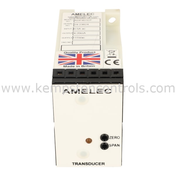 AMELEC ADP451EP AMELEC AC CURRENT TRANSDUCER, 0-5A AC INPUT, 115VAC, 4 ...