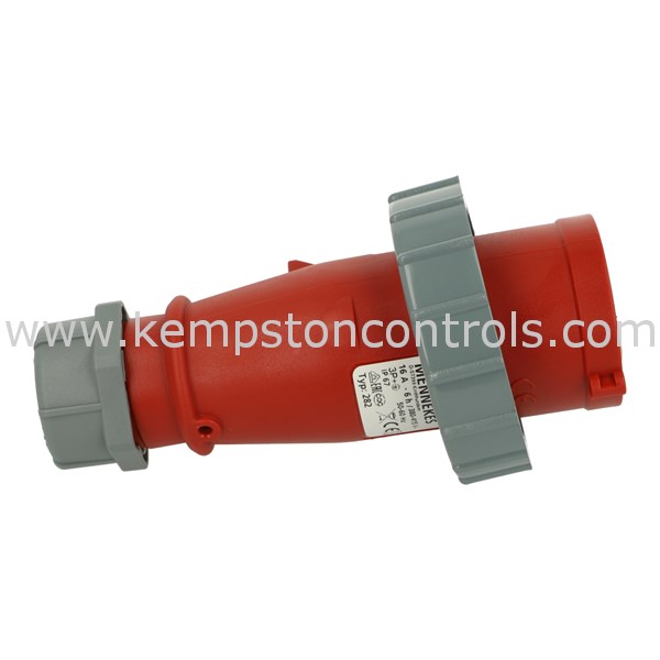 Mennekes 282 MENNEKES RED AM-TOP PLUG, IP67, 16A, 4P, 400V 6H ...