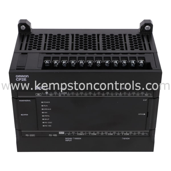 Omron CP2E-S30DT-D OMRON CP2E SERIES COMPACT PLC - STANDARD TYPE; 18 DI, 12DO; NPN OUTPUT; POWER ...