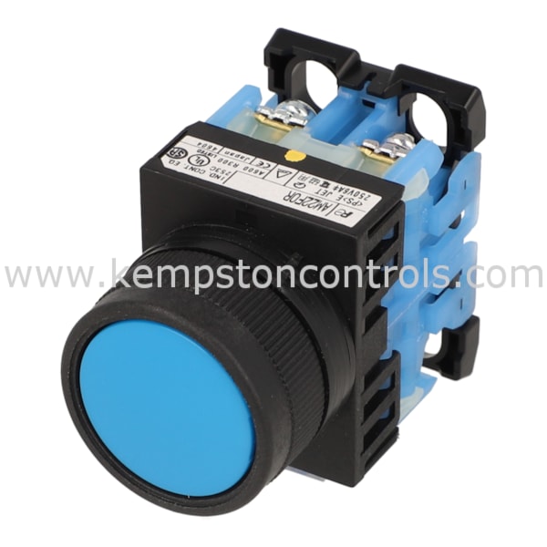 Fuji AM22F0R-20S FUJI PUSHBUTTON SWITCH FLUSH ROUND HEAD 2NO BLUE ...