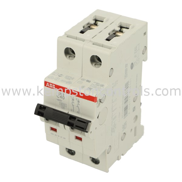 ABB 2CDS252001R0404 ABB MINIATURE CIRCUIT BREAKER, 2 POLE, TYPE C, 40A, 6KA | Kempston Controls