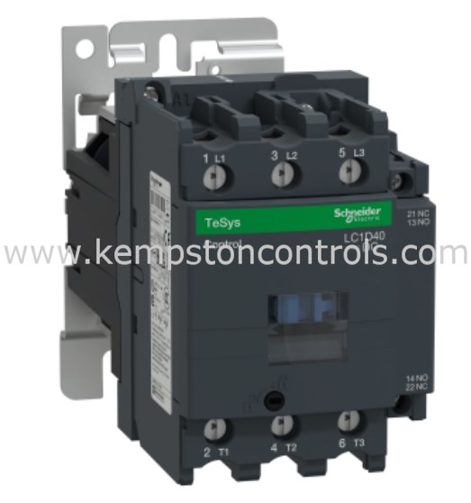 Schneider LC1D40BD SCHNEIDER TESYS DECA CONTACTOR, 3P 3NO, AC-3/AC-3E/