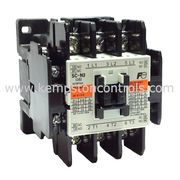 Fuji SCN2/1 SC-N2 AC100/110V CONTACTOR 2N/O+2N/C AUX (18.5KW AC3 380 ...
