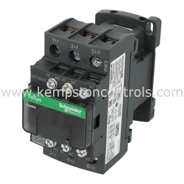 Schneider LC1D326B7 SCHNEIDER CONTACTOR, 3-POLE,AC-1 50A, AC-3 32A ...