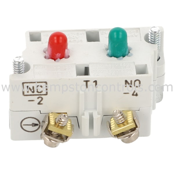 Eaton 91000T1 EATON CONTACT BLOCK, 1NO+1NC, FOR PUSHBUTTON SWITCHES, 45 ...