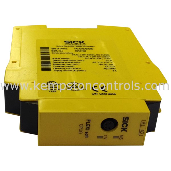 Sick FX3-CPU000000 FLEXI SOFT MAIN UNIT SAFETY CONTROLLER | Kempston ...