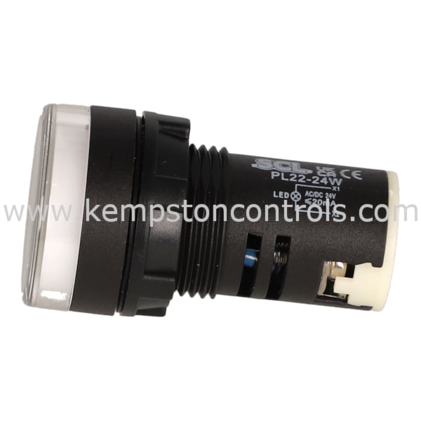 Panel Essentials PL22-24W SCL 22MM LED INDICATOR 24AC/DC WHITE, IP65 ...