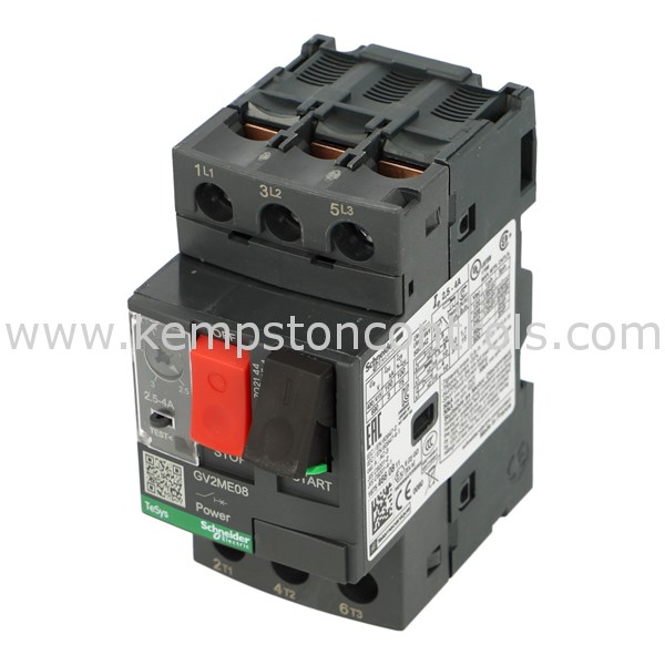 Schneider GV2ME08 SCHNEIDER MOTOR STARTER 2.5-4A | Kempston Controls