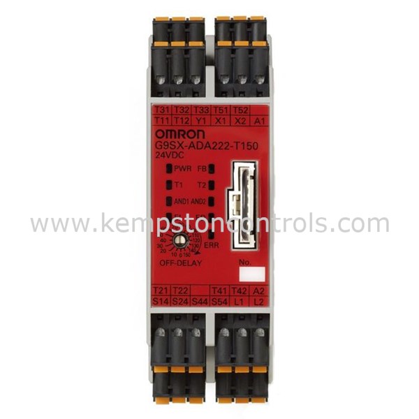Omron G9SX-ADA222-T15-RC DC24 OMRON FLEXIBLE SAFETY UNIT, ADVANCED UNIT, 2 OUTPU | Kempston Controls
