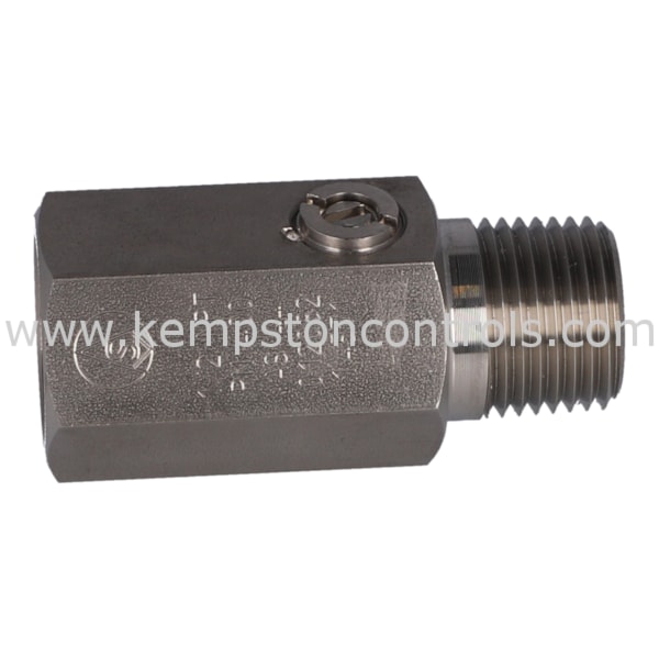 AS-Schneider S005.10.210 AS-SCHNEIDER GAUGE SNUBBER, 1/2 NPT MALE, 1/2 ...