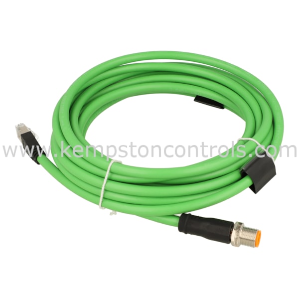 IFM EVC927 IFM ETHERNET CONNECTION CABLE 5M, PUR, TPU, BLACK, M12 ...