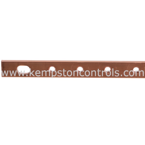 Erico 550210 ERICO COPPER BUSBAR 15MM X 5MM X 1MTR LENGTH M6 THREADED ...