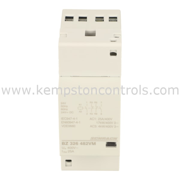 Schrack BZ326482VM SCHRACK MODULAR CONTACTOR 25A, 2 NO + 2 NC, 24VACDC ...