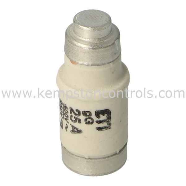 ETI D02/25A/GL ETI D02 (E18) 25A GL BOTTLE FUSE 400V | Kempston Controls
