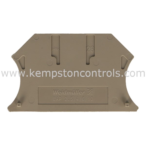 Weidmuller 1050000000 WEIDMULLER WAP 2.5-10 END PLATE, W-SERIES ...