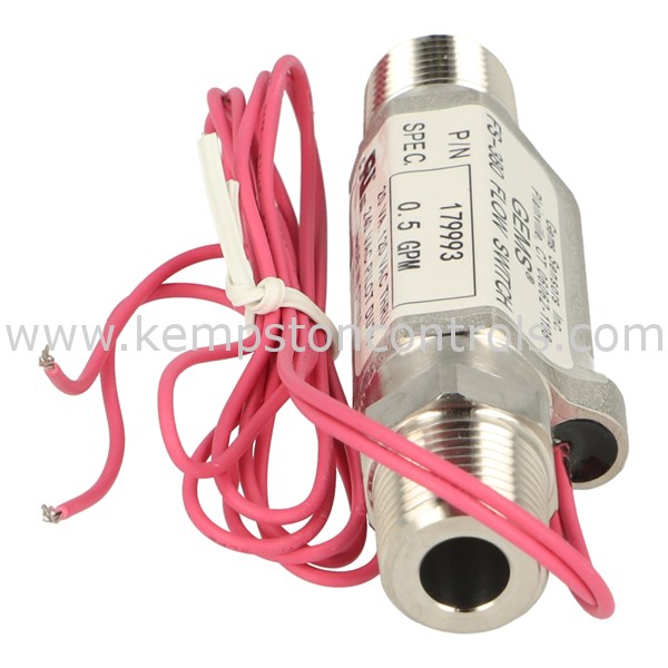 GEMS 179993 GEMS FS-380 FLOW SWITCH 3/8" NPT MALE, 500-1500 PSI, 0-1 ...