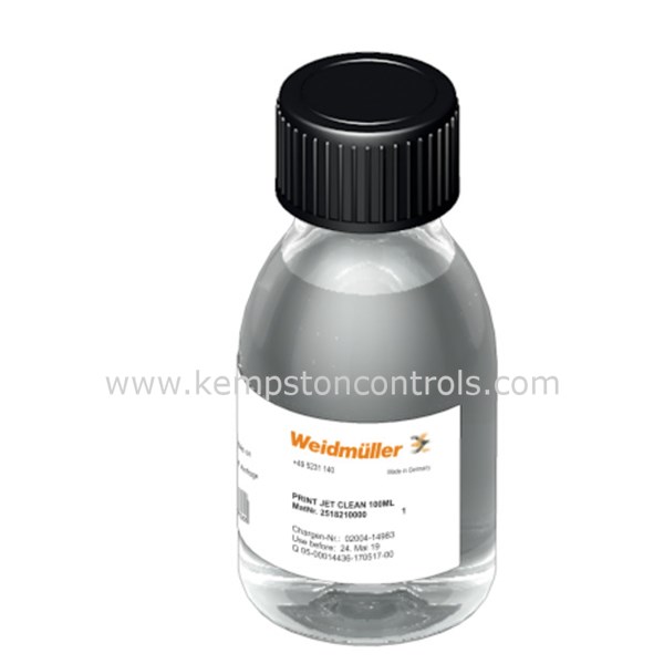 Weidmuller 2518210000 WEIDMULLER PRINTJET CLEANER 100ML | Kempston Controls