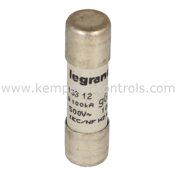Legrand Power 013312 LEGRAND FUSE 12A TYPE GG 10.3X38MM | Kempston Controls