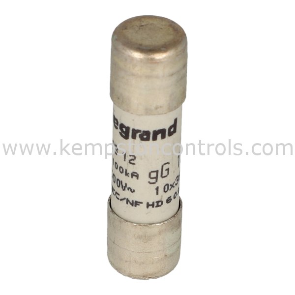 Legrand Power 013312 LEGRAND FUSE 12A TYPE GG 10.3X38MM | Kempston Controls