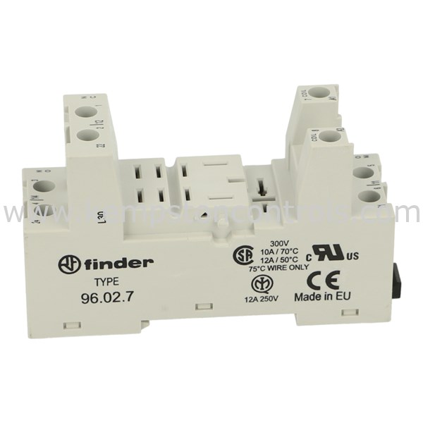 Finder 96.02.7 SMA FINDER SCREW TERMINAL (BOX CLAMP) SOCKET, PANEL OR ...