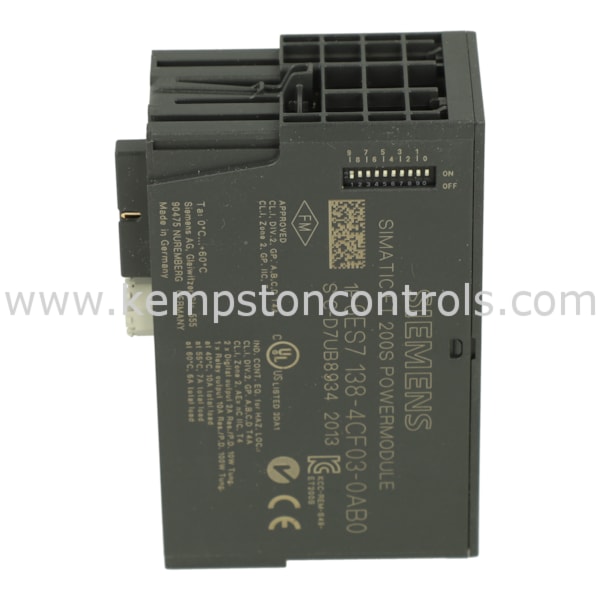 Siemens 6ES7138-4CF03-0AB0 SIEMENS ET200S, POWERMOD. PM-E F PM, DC24V ...