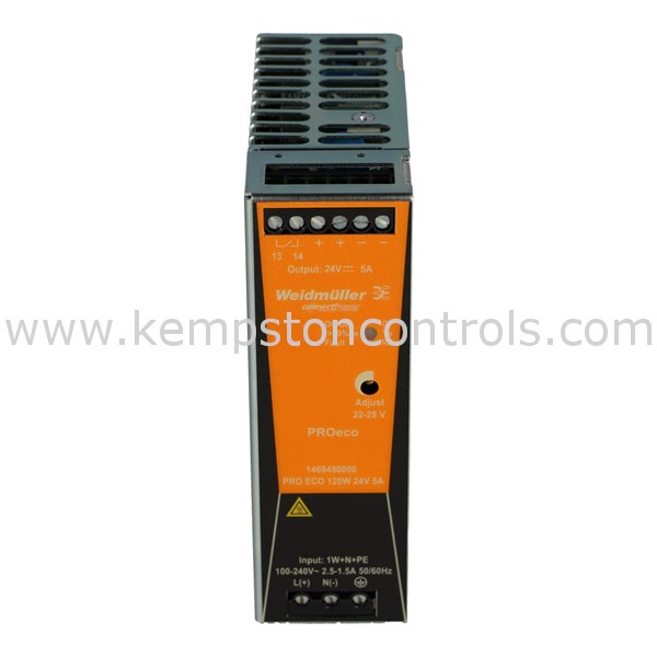 Weidmuller 1469480000 WEIDMULLER PRO ECO 120W 24V 5A, SWITCH MODE POWER ...