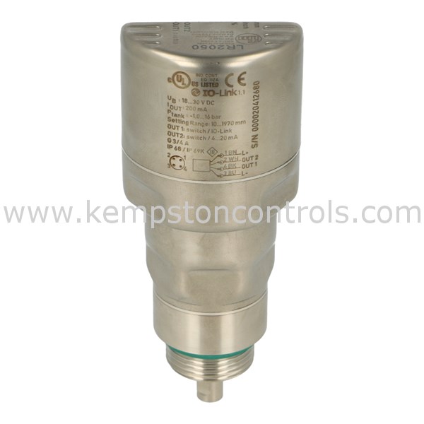 IFM LR2050 IFM CONTINUOUS LEVEL SENSOR (GUIDED WAVE RADAR), PNP/NPN ...
