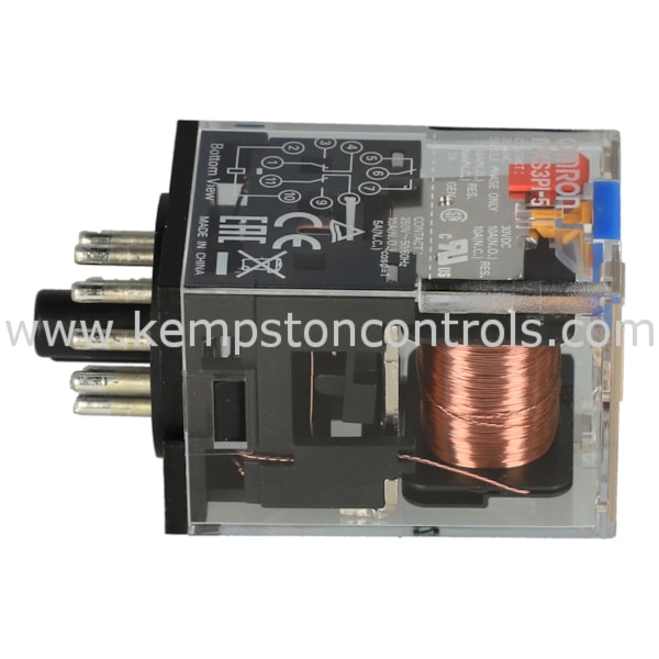 Omron MKS3PI-5 DC12 OMRON RELAY, PLUG-IN, 11-PIN, 3PDT, 10A, MECH INDI ...