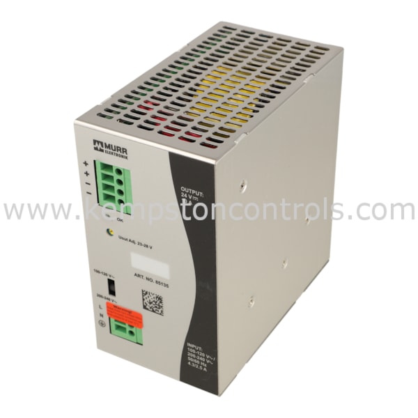 MURR 85135 MURR ECO-RAIL-2 POWER SUPPLY 1-PHASE, IN: 90 ... 132 VAC ...