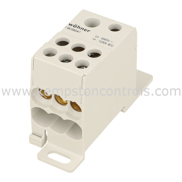 Wohner I8038041 WOHNER SINGLE POLE SPLITTER BLOCK, 125A | Kempston Controls