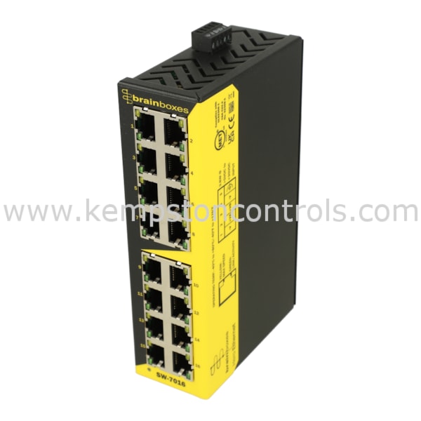 Brainboxes SW-7016 BRAINBOXES HARD INDUSTRIAL 16 PORT 10/100 ETHERNET ...