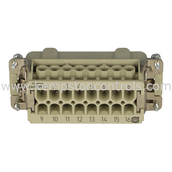 HARTING 09330162601 HARTING 16B CONNECTOR INSERT, 16 WAY, 16A 500V | Kempston Controls