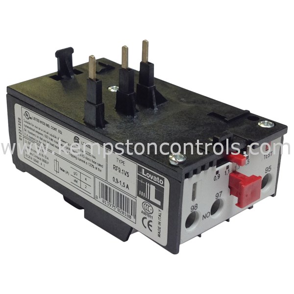 Lovato RF91V5 OVERLOAD RELAY, 0.9-1.5A, MOTOR PROTECTION, 3 POLES ...