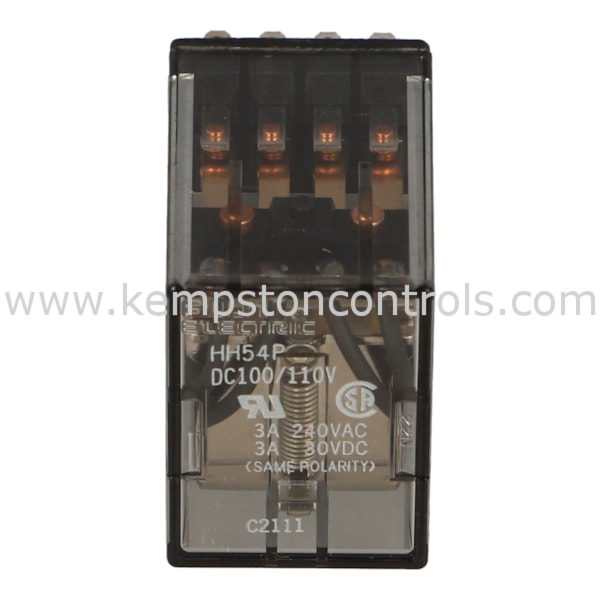 Fuji HH54P/100DC FUJI RELAY, DC100/110V 4 POLE PLUG IN TYPE | Kempston Controls