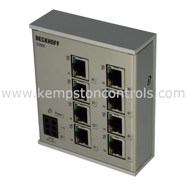 Beckhoff CU2008 BECKHOFF ETHERNET SWITCH, 8 CHANNEL, 100 MBIT/S, 24VDC ...
