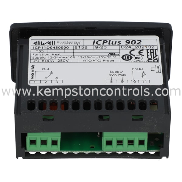 Eliwell ICPLUS 902 NTC-PTC 12V ELIWELL ELECTRONIC CONTROLLER 12V AC/DC, 0-55 OPERATING ...
