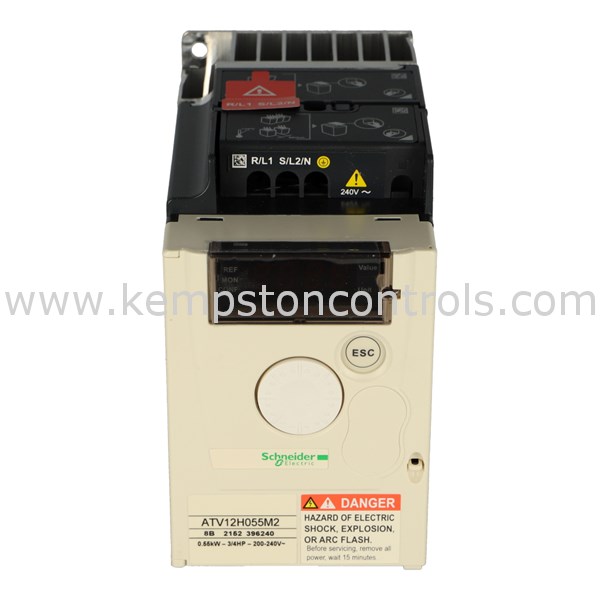 Schneider ATV12H055M2 SCHNEIDER VARIABLE SPEED DRIVE, 0.55KW, 0.75HP ...