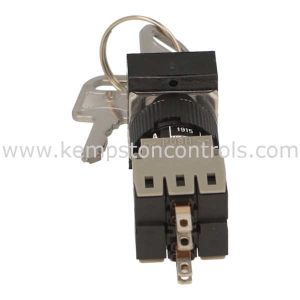 Fuji AH165-J2B11A FUJI SELECTOR SWITCH KEY WITH RECTANGULAR BEZEL 2 POS ...