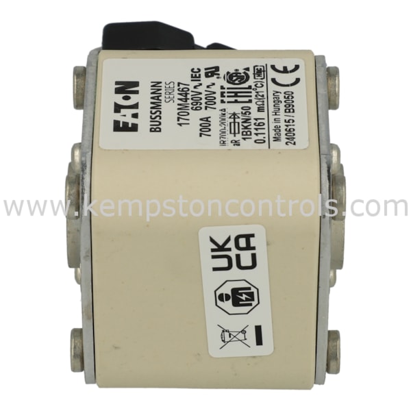 Bussmann 170M4467 BUSSMANN SQUARE BODY, FLUSH END CONTACT FUSE 700A ...