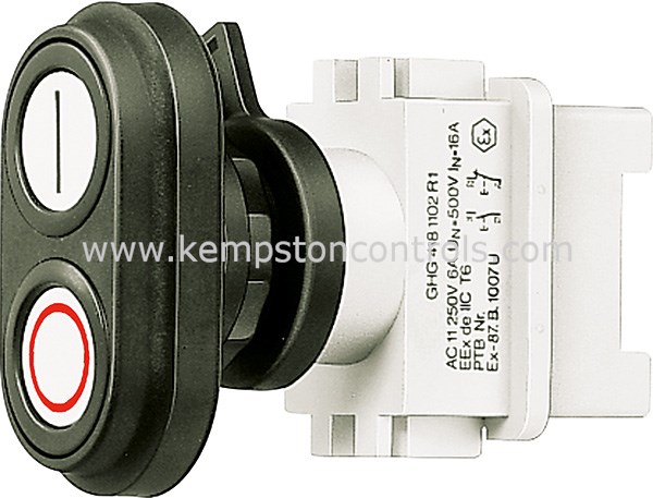 Eaton CEAG GHG4188145R0001 EATON CEAG EX DOUBLE PUSHBUTTON, 1NO+1NC ...